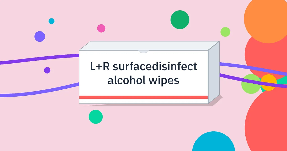 Symbolbild: Packung mit der Aufschrift L+R surfacedisinfect alcohol wipes (PZN 12370239) – Verfügbarkeit und Bezug in Apotheken in Frankfurt am Main
