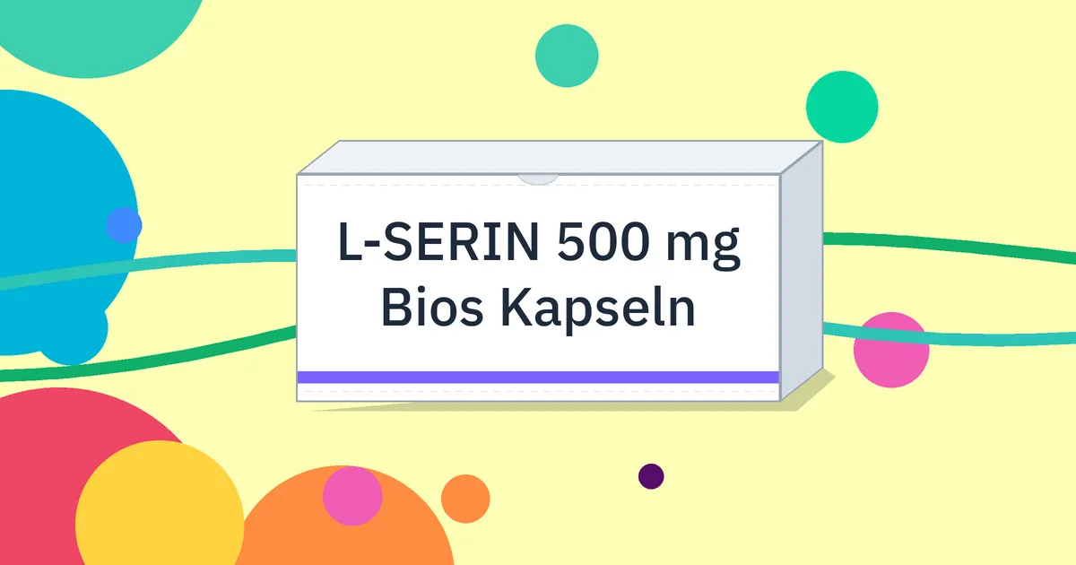Symbolbild: Packung mit der Aufschrift L-SERIN 500 mg Bios Kapseln (PZN 04898417) – Verfügbarkeit und Bezug in Apotheken in Frankfurt am Main