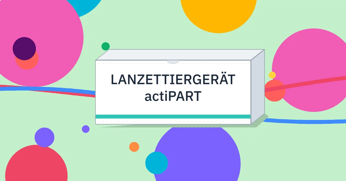 Symbolbild: Packung mit der Aufschrift LANZETTIERGERÄT actiPART (PZN 09335529) – Verfügbarkeit und Bezug in Apotheken in Frankfurt am Main