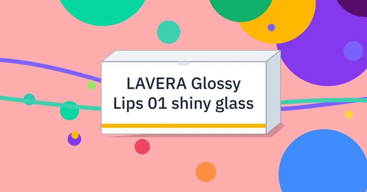Symbolbild: Packung mit der Aufschrift LAVERA Glossy Lips 01 shiny glass (PZN 16929270) – Verfügbarkeit und Bezug in Apotheken in Frankfurt am Main
