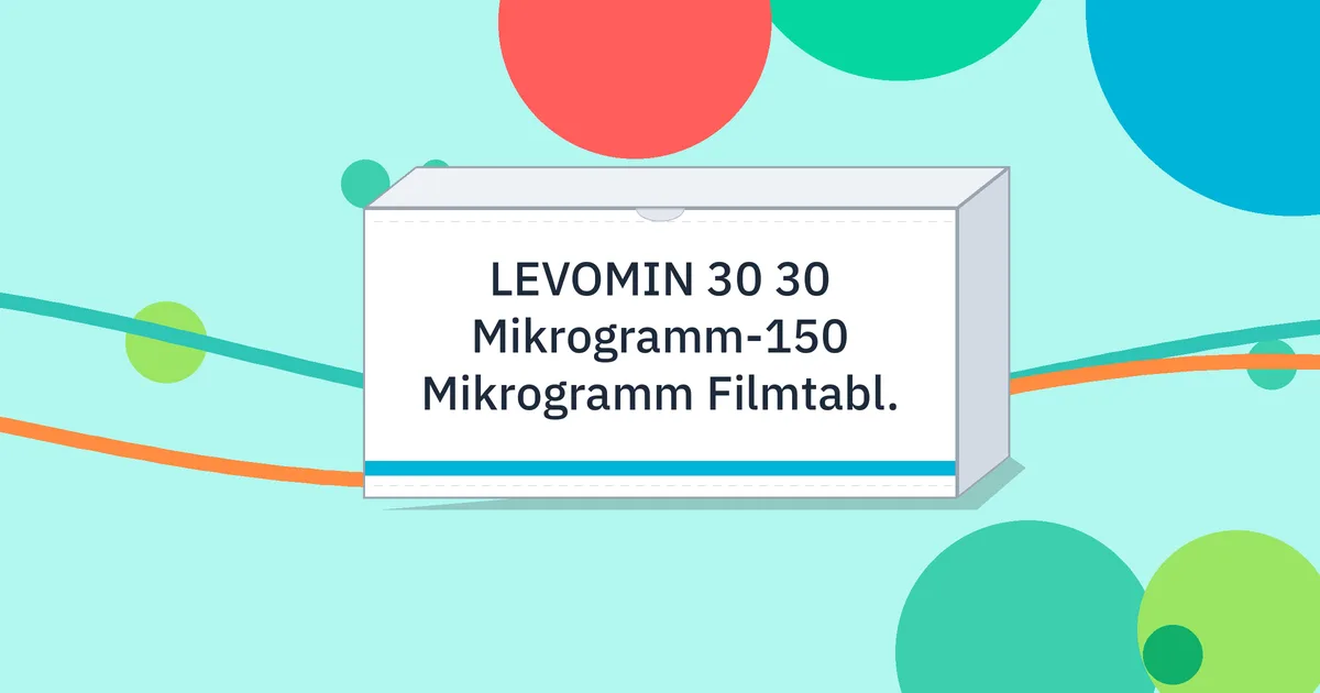 Symbolbild: Packung mit der Aufschrift LEVOMIN 30 30 Mikrogramm-150 Mikrogramm Filmtabl. (PZN 07125101) – Verfügbarkeit und Bezug in Apotheken in Frankfurt am Main