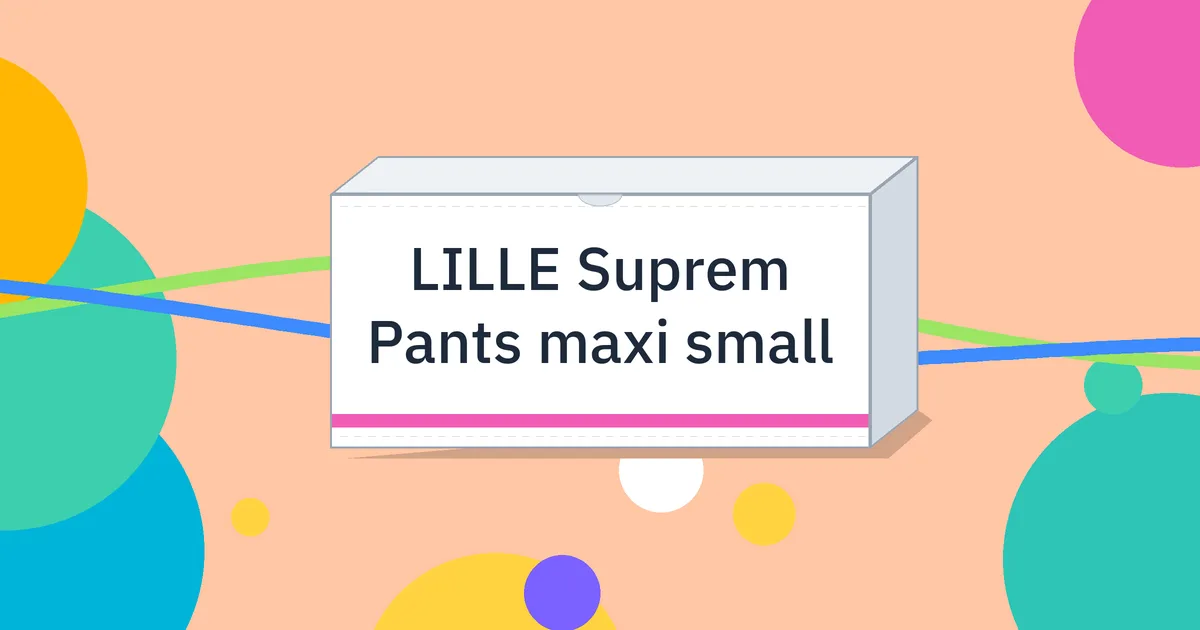 Symbolbild: Packung mit der Aufschrift LILLE Suprem Pants maxi small (PZN 20193024) – Verfügbarkeit und Bezug in Apotheken in Frankfurt am Main