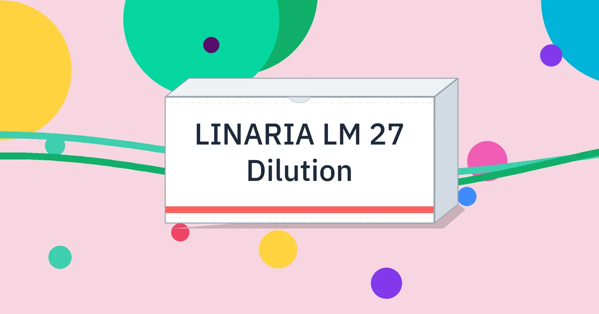 Symbolbild: Packung mit der Aufschrift LINARIA LM 27 Dilution (PZN 13529340) – Verfügbarkeit und Bezug in Apotheken in Frankfurt am Main