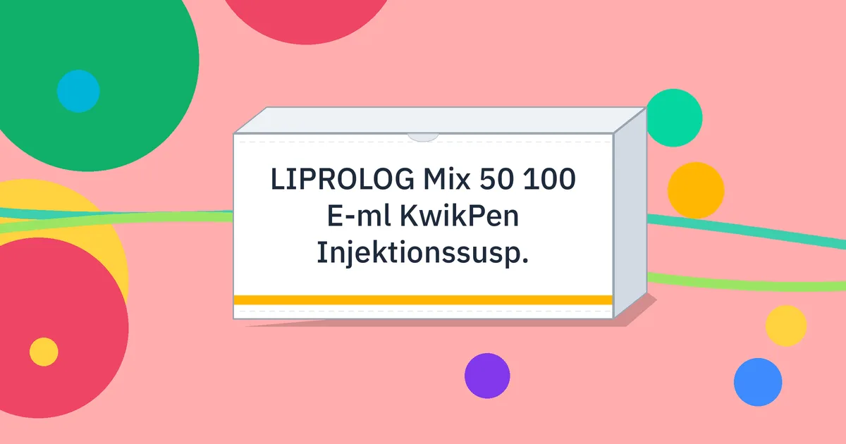 Symbolbild: Packung mit der Aufschrift LIPROLOG Mix 50 100 E-ml KwikPen Injektionssusp. (PZN 07359796) – Verfügbarkeit und Bezug in Apotheken in Frankfurt am Main