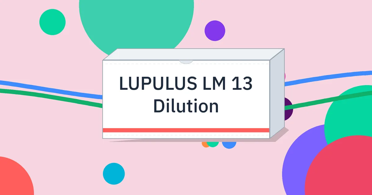 Symbolbild: Packung mit der Aufschrift LUPULUS LM 13 Dilution (PZN 12934357) – Verfügbarkeit und Bezug in Apotheken in Frankfurt am Main