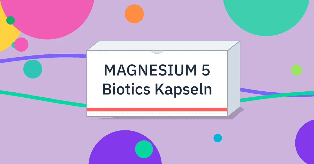 Symbolbild: Packung mit der Aufschrift MAGNESIUM 5 Biotics Kapseln (PZN 20791067) – Verfügbarkeit und Bezug in Apotheken in Frankfurt am Main