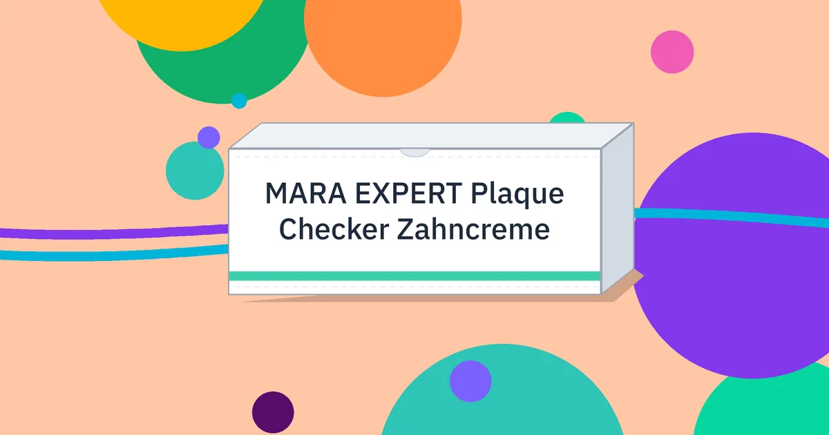Symbolbild: Packung mit der Aufschrift MARA EXPERT Plaque Checker Zahncreme (PZN 16780299) – Verfügbarkeit und Bezug in Apotheken in Frankfurt am Main