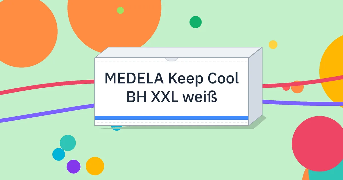 Symbolbild: Packung mit der Aufschrift MEDELA Keep Cool BH XXL weiß (PZN 18834237) – Verfügbarkeit und Bezug in Apotheken in Frankfurt am Main