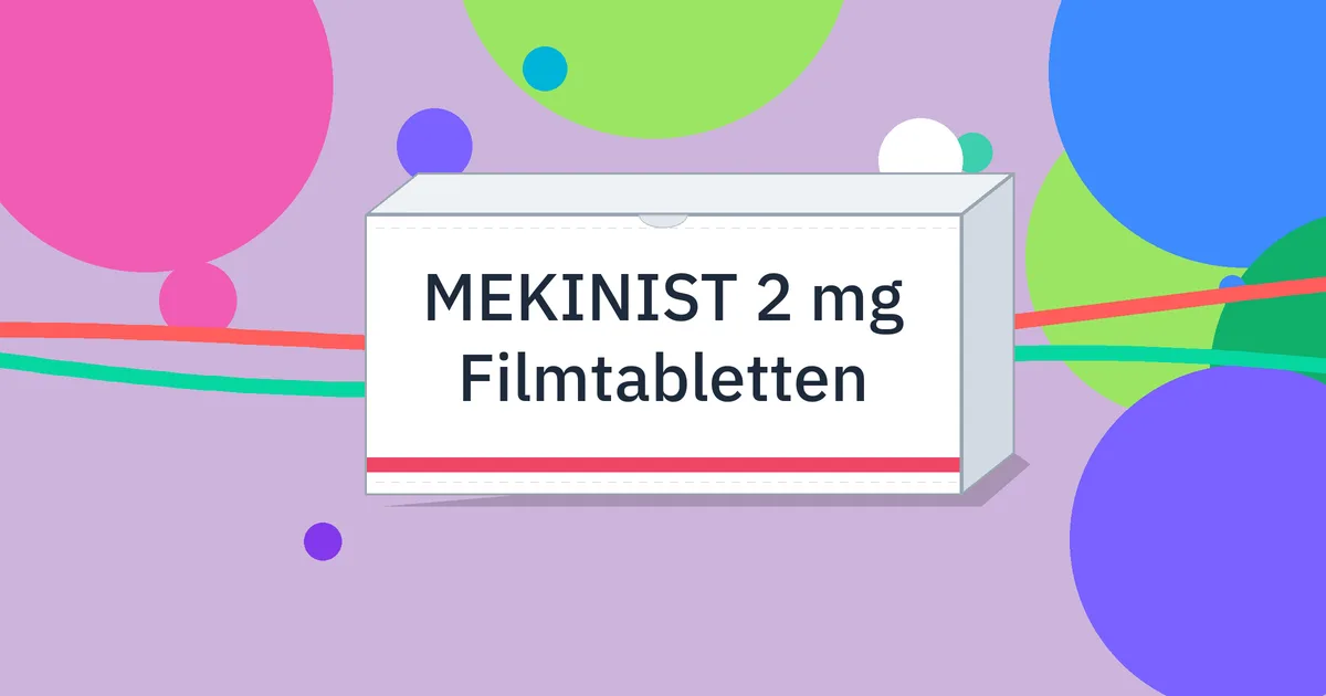 Symbolbild: Packung mit der Aufschrift MEKINIST 2 mg Filmtabletten (PZN 16909385) – Verfügbarkeit und Bezug in Apotheken in Frankfurt am Main