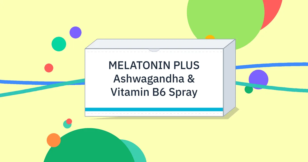 Symbolbild: Packung mit der Aufschrift MELATONIN PLUS Ashwagandha & Vitamin B6 Spray (PZN 20646589) – Verfügbarkeit und Bezug in Apotheken in Frankfurt am Main