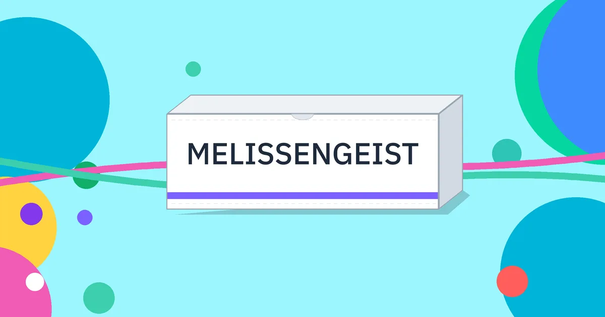Symbolbild: Packung mit der Aufschrift MELISSENGEIST (PZN 10991782) – Verfügbarkeit und Bezug in Apotheken in Frankfurt am Main
