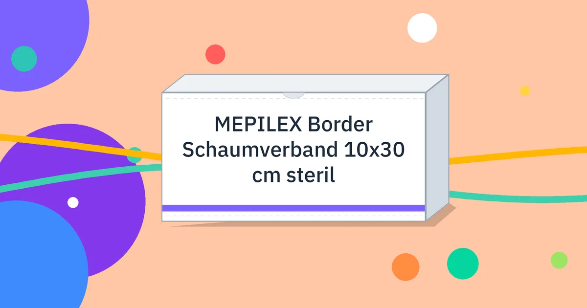 Symbolbild: Packung mit der Aufschrift MEPILEX Border Schaumverband 10x30 cm steril (PZN 11518467) – Verfügbarkeit und Bezug in Apotheken in Frankfurt am Main