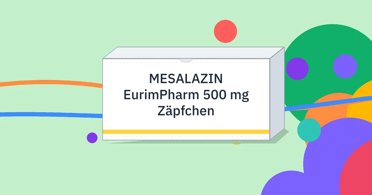 Symbolbild: Packung mit der Aufschrift MESALAZIN EurimPharm 500 mg Zäpfchen (PZN 18070308) – Verfügbarkeit und Bezug in Apotheken in Frankfurt am Main