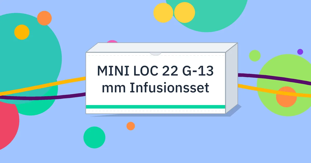 Symbolbild: Packung mit der Aufschrift MINI LOC 22 G-13 mm Infusionsset (PZN 05908342) – Verfügbarkeit und Bezug in Apotheken in Frankfurt am Main