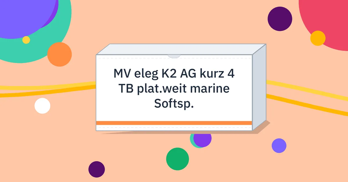 Symbolbild: Packung mit der Aufschrift MV eleg K2 AG kurz 4 TB plat.weit marine Softsp. (PZN 14605600) – Verfügbarkeit und Bezug in Apotheken in Frankfurt am Main