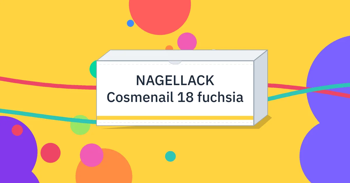 Symbolbild: Packung mit der Aufschrift NAGELLACK Cosmenail 18 fuchsia (PZN 11687655) – Verfügbarkeit und Bezug in Apotheken in Frankfurt am Main