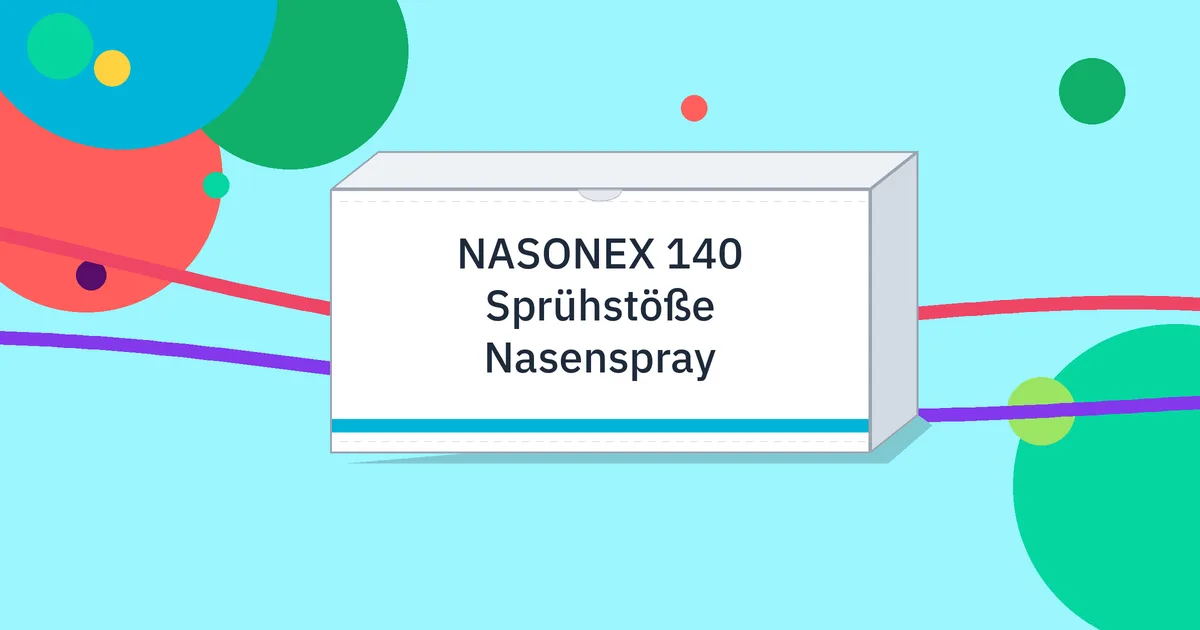Symbolbild: Packung mit der Aufschrift NASONEX 140 Sprühstöße Nasenspray (PZN 19230406) – Verfügbarkeit und Bezug in Apotheken in Frankfurt am Main