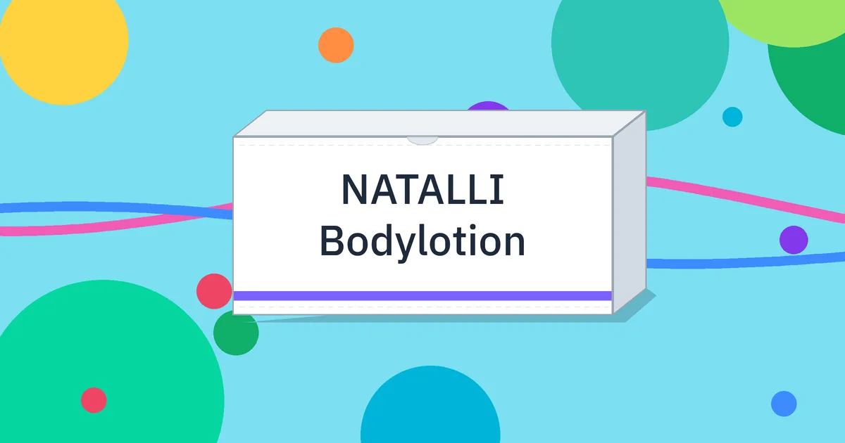 Symbolbild: Packung mit der Aufschrift NATALLI Bodylotion (PZN 15861564) – Verfügbarkeit und Bezug in Apotheken in Frankfurt am Main