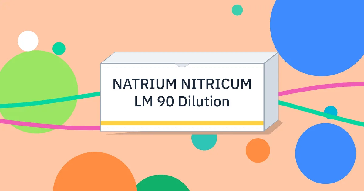 Symbolbild: Packung mit der Aufschrift NATRIUM NITRICUM LM 90 Dilution (PZN 12965932) – Verfügbarkeit und Bezug in Apotheken in Frankfurt am Main