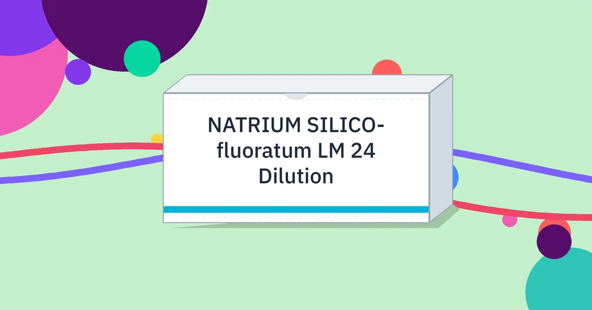 Symbolbild: Packung mit der Aufschrift NATRIUM SILICO-fluoratum LM 24 Dilution (PZN 13617392) – Verfügbarkeit und Bezug in Apotheken in Frankfurt am Main