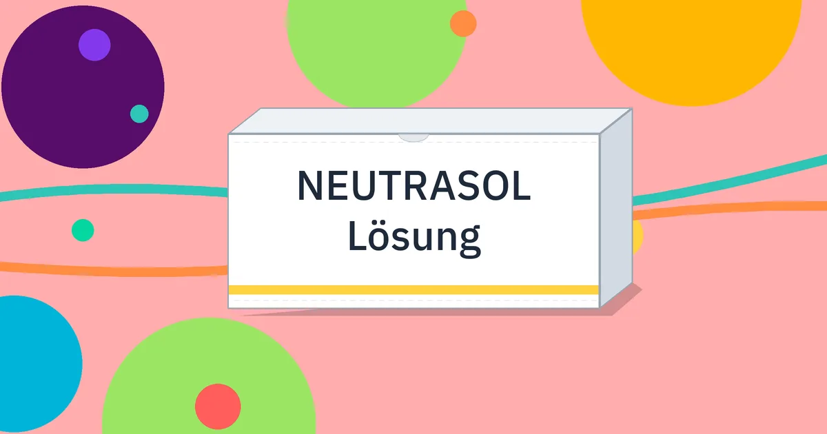 Symbolbild: Packung mit der Aufschrift NEUTRASOL Lösung (PZN 04419428) – Verfügbarkeit und Bezug in Apotheken in Frankfurt am Main