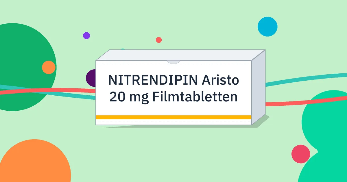 Symbolbild: Packung mit der Aufschrift NITRENDIPIN Aristo 20 mg Filmtabletten (PZN 00366971) – Verfügbarkeit und Bezug in Apotheken in Frankfurt am Main