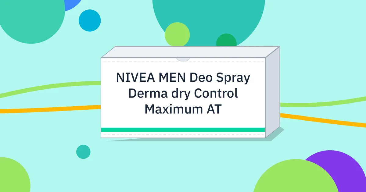 Symbolbild: Packung mit der Aufschrift NIVEA MEN Deo Spray Derma dry Control Maximum AT (PZN 18207173) – Verfügbarkeit und Bezug in Apotheken in Frankfurt am Main