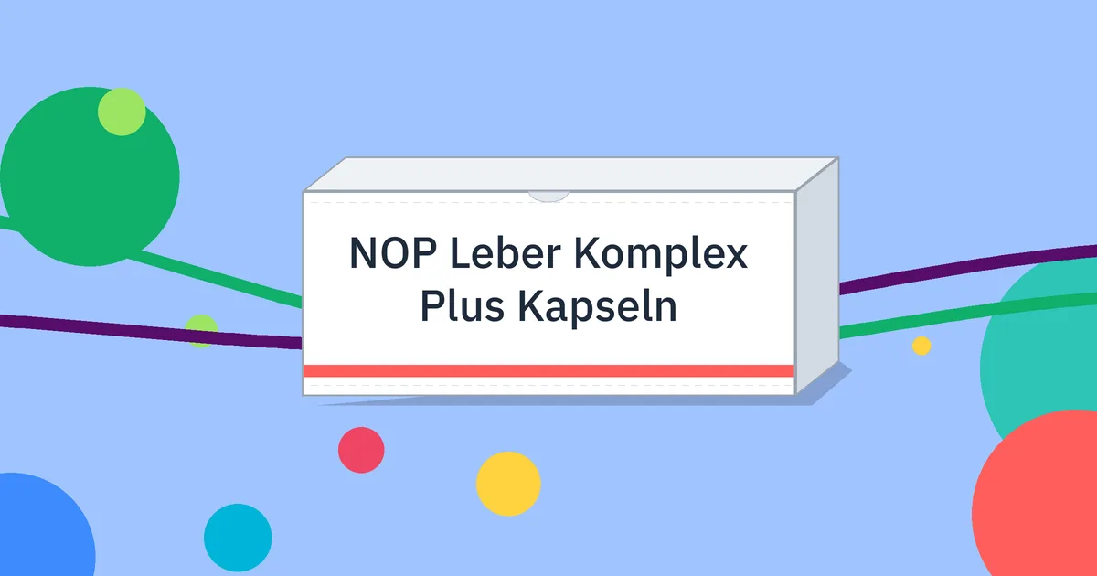 Symbolbild: Packung mit der Aufschrift NOP Leber Komplex Plus Kapseln (PZN 20008110) – Verfügbarkeit und Bezug in Apotheken in Frankfurt am Main