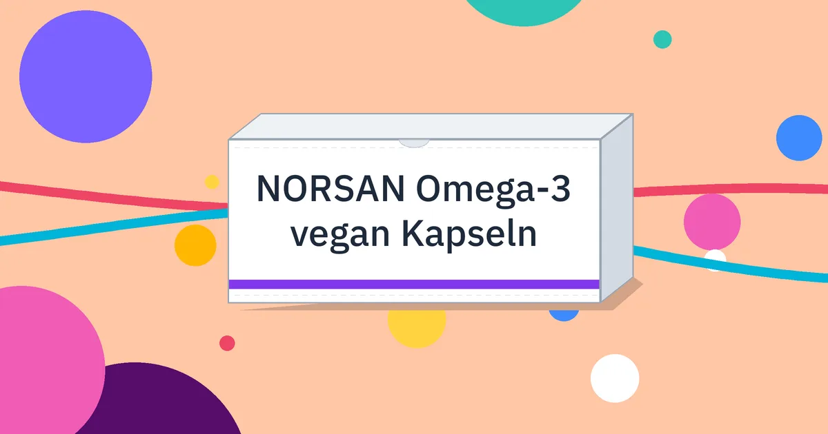 Symbolbild: Packung mit der Aufschrift NORSAN Omega-3 vegan Kapseln (PZN 17469184) – Verfügbarkeit und Bezug in Apotheken in Frankfurt am Main