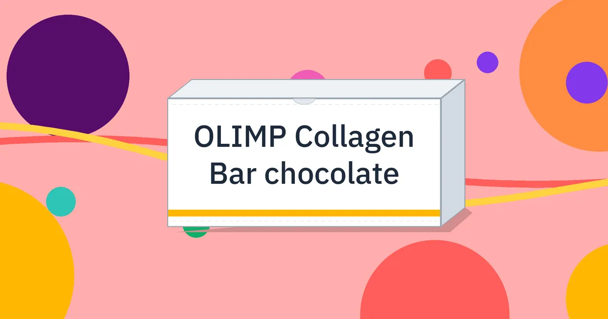Symbolbild: Packung mit der Aufschrift OLIMP Collagen Bar chocolate (PZN 19139551) – Verfügbarkeit und Bezug in Apotheken in Frankfurt am Main