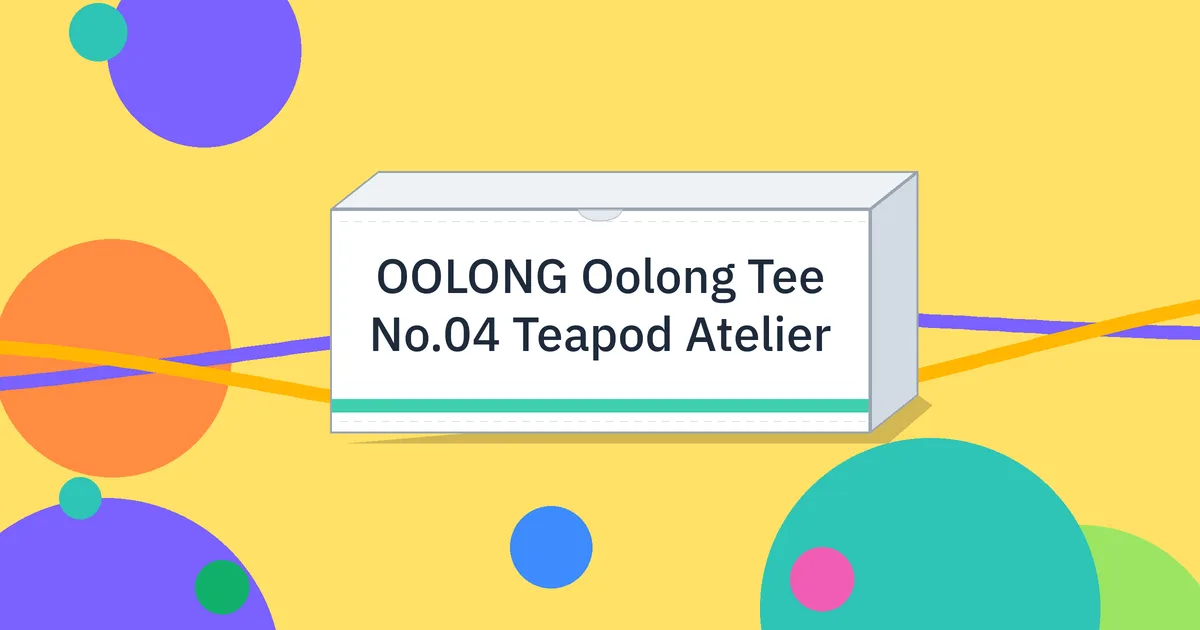 Symbolbild: Packung mit der Aufschrift OOLONG Oolong Tee No.04 Teapod Atelier (PZN 17895515) – Verfügbarkeit und Bezug in Apotheken in Frankfurt am Main