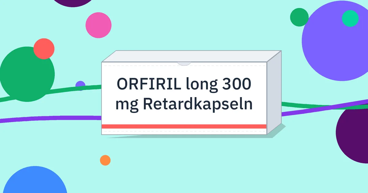 Symbolbild: Packung mit der Aufschrift ORFIRIL long 300 mg Retardkapseln (PZN 08718949) – Verfügbarkeit und Bezug in Apotheken in Frankfurt am Main