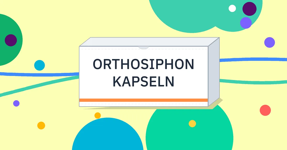 Symbolbild: Packung mit der Aufschrift ORTHOSIPHON KAPSELN (PZN 06467153) – Verfügbarkeit und Bezug in Apotheken in Frankfurt am Main