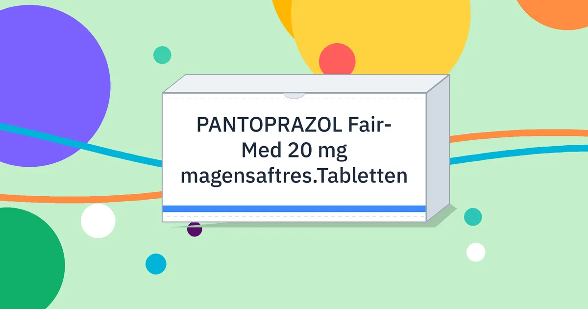Symbolbild: Packung mit der Aufschrift PANTOPRAZOL Fair-Med 20 mg magensaftres.Tabletten (PZN 15243205) – Verfügbarkeit und Bezug in Apotheken in Frankfurt am Main