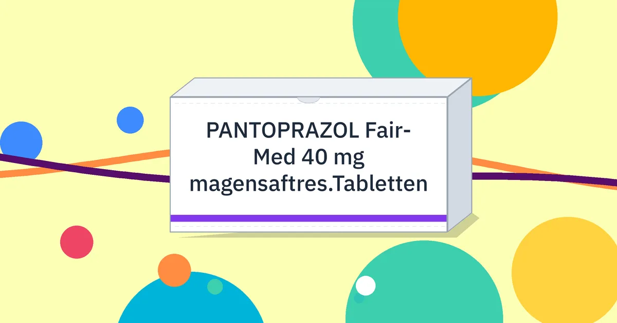 Symbolbild: Packung mit der Aufschrift PANTOPRAZOL Fair-Med 40 mg magensaftres.Tabletten (PZN 15243168) – Verfügbarkeit und Bezug in Apotheken in Frankfurt am Main