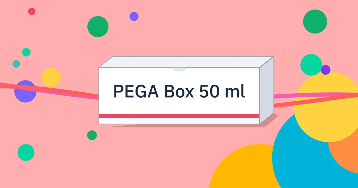 Symbolbild: Packung mit der Aufschrift PEGA Box 50 ml (PZN 00896048) – Verfügbarkeit und Bezug in Apotheken in Frankfurt am Main