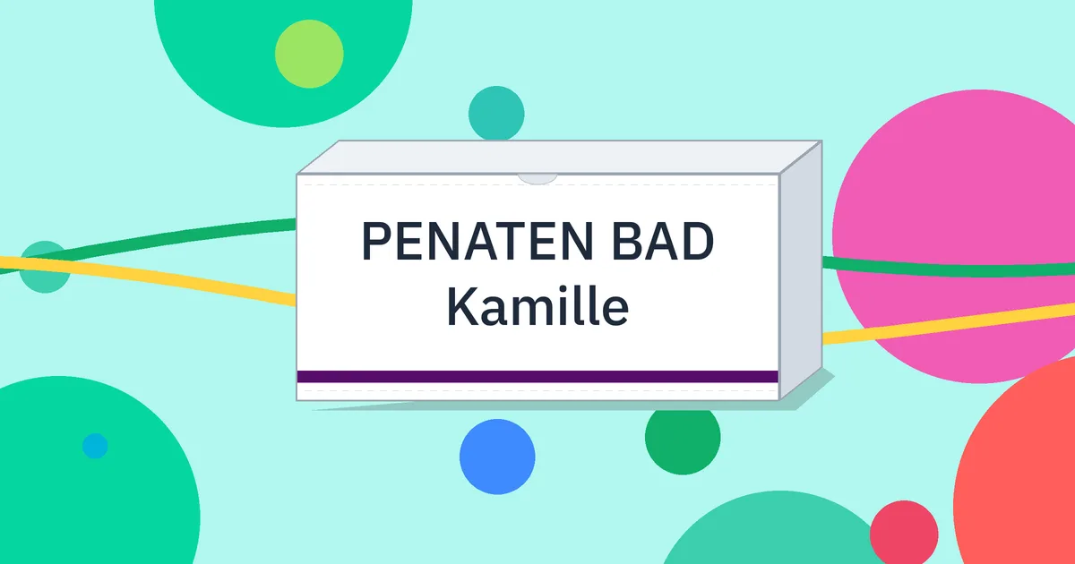 Symbolbild: Packung mit der Aufschrift PENATEN BAD Kamille (PZN 12374183) – Verfügbarkeit und Bezug in Apotheken in Frankfurt am Main