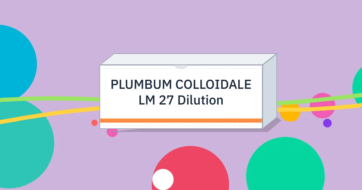 Symbolbild: Packung mit der Aufschrift PLUMBUM COLLOIDALE LM 27 Dilution (PZN 13040403) – Verfügbarkeit und Bezug in Apotheken in Frankfurt am Main