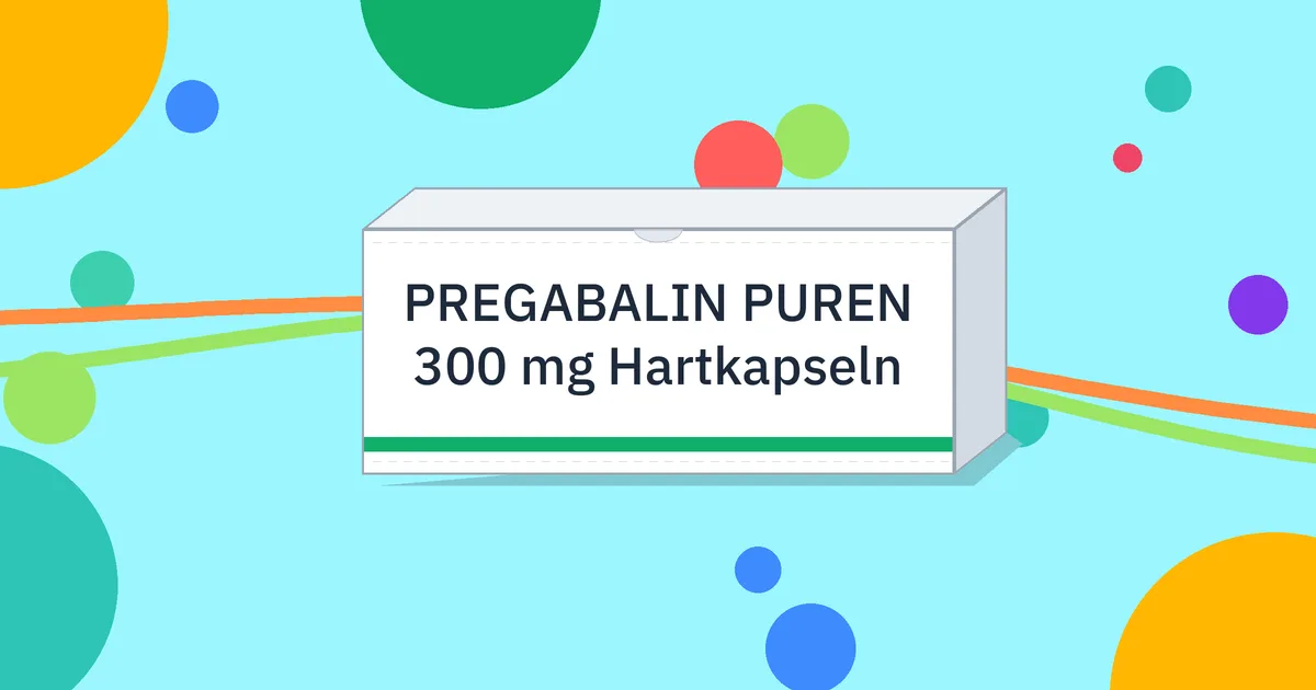 Symbolbild: Packung mit der Aufschrift PREGABALIN PUREN 300 mg Hartkapseln (PZN 11176216) – Verfügbarkeit und Bezug in Apotheken in Frankfurt am Main