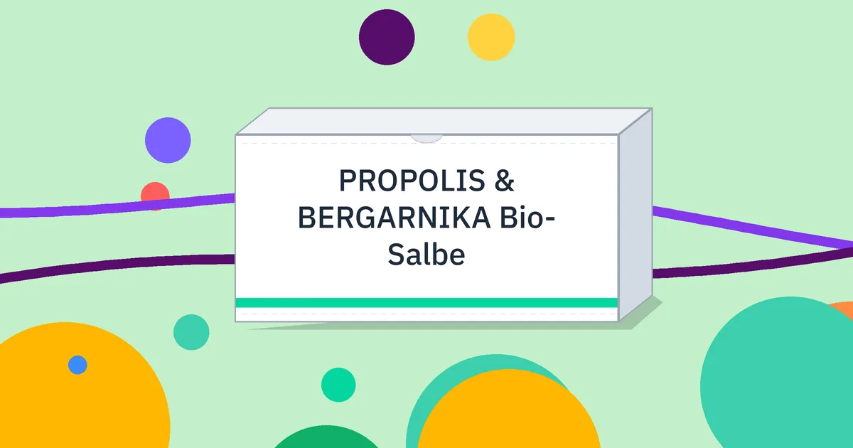 Symbolbild: Packung mit der Aufschrift PROPOLIS & BERGARNIKA Bio-Salbe (PZN 16401416) – Verfügbarkeit und Bezug in Apotheken in Frankfurt am Main
