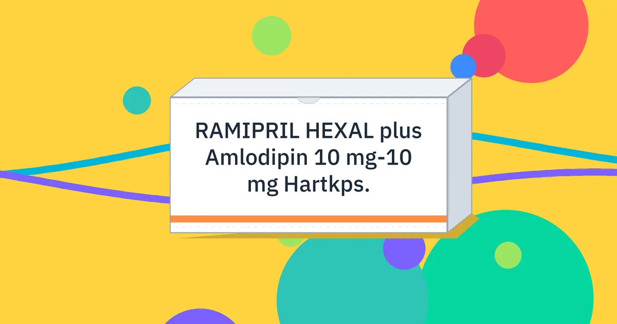 Symbolbild: Packung mit der Aufschrift RAMIPRIL HEXAL plus Amlodipin 10 mg-10 mg Hartkps. (PZN 09635208) – Verfügbarkeit und Bezug in Apotheken in Frankfurt am Main