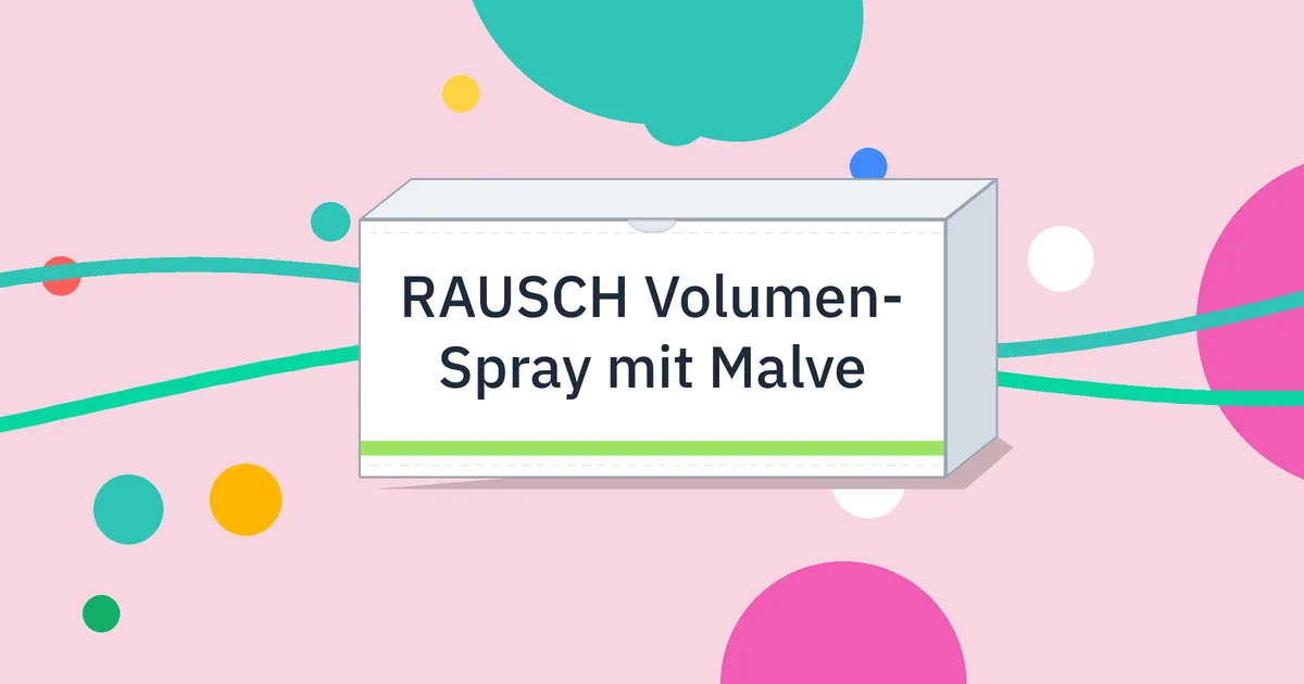 Symbolbild: Packung mit der Aufschrift RAUSCH Volumen-Spray mit Malve (PZN 18742759) – Verfügbarkeit und Bezug in Apotheken in Frankfurt am Main
