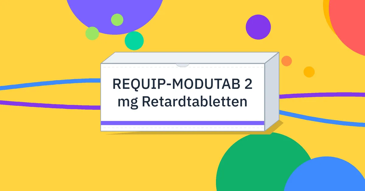 Symbolbild: Packung mit der Aufschrift REQUIP-MODUTAB 2 mg Retardtabletten (PZN 05501706) – Verfügbarkeit und Bezug in Apotheken in Frankfurt am Main