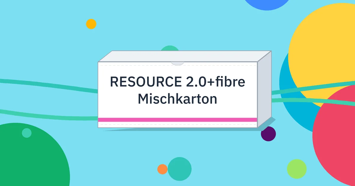 Symbolbild: Packung mit der Aufschrift RESOURCE 2.0+fibre Mischkarton (PZN 19751097) – Verfügbarkeit und Bezug in Apotheken in Frankfurt am Main