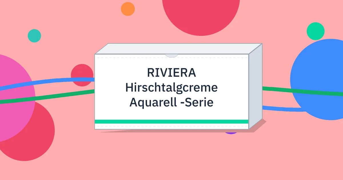 Symbolbild: Packung mit der Aufschrift RIVIERA Hirschtalgcreme Aquarell -Serie (PZN 10000515) – Verfügbarkeit und Bezug in Apotheken in Frankfurt am Main