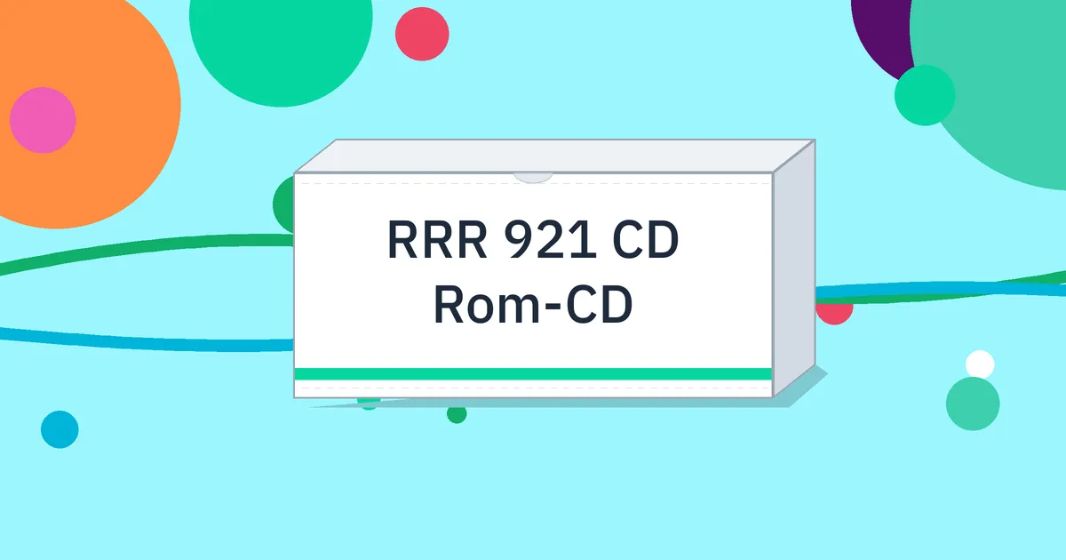 Symbolbild: Packung mit der Aufschrift RRR 921 CD Rom-CD (PZN 05975870) – Verfügbarkeit und Bezug in Apotheken in Frankfurt am Main
