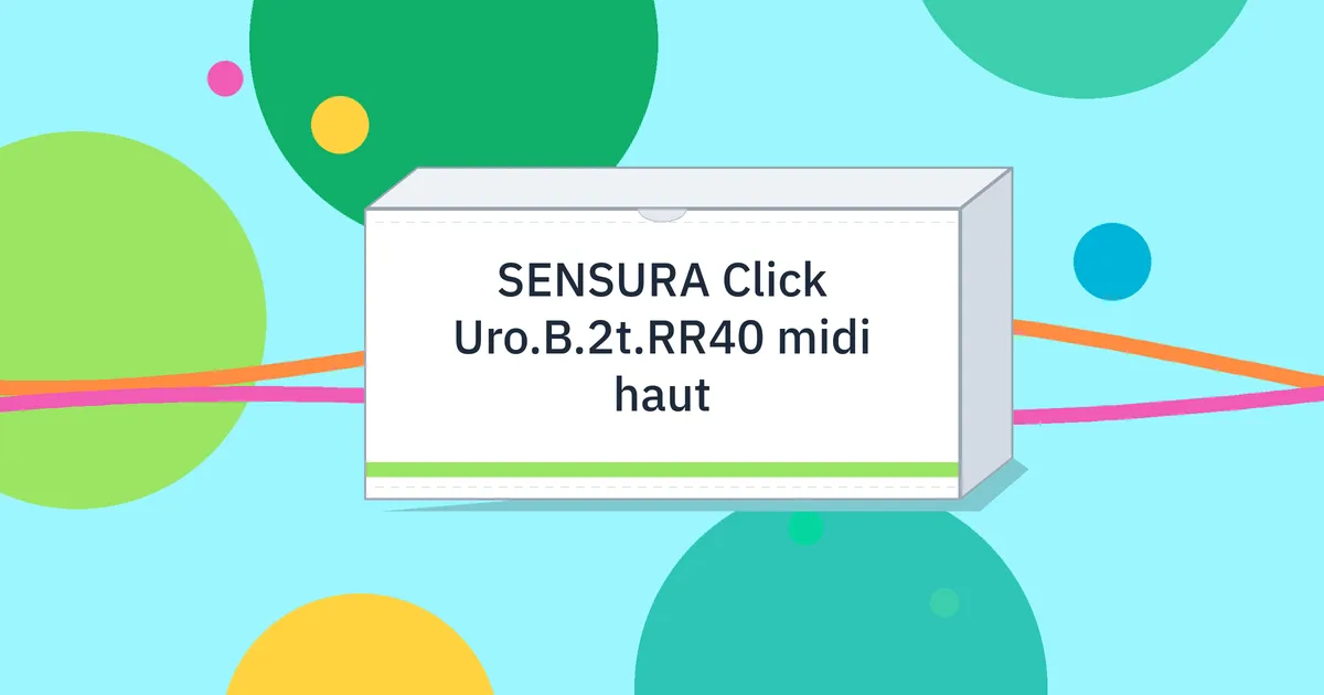 Symbolbild: Packung mit der Aufschrift SENSURA Click Uro.B.2t.RR40 midi haut (PZN 12465520) – Verfügbarkeit und Bezug in Apotheken in Frankfurt am Main