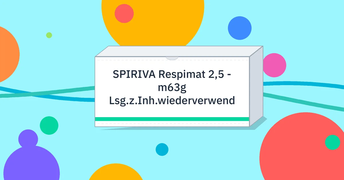 Symbolbild: Packung mit der Aufschrift SPIRIVA Respimat 2,5 -m63g Lsg.z.Inh.wiederverwend (PZN 16393763) – Verfügbarkeit und Bezug in Apotheken in Frankfurt am Main