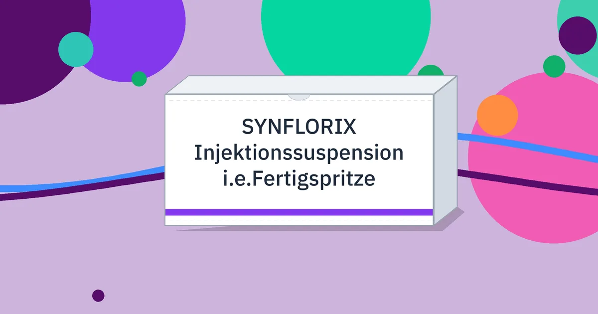 Symbolbild: Packung mit der Aufschrift SYNFLORIX Injektionssuspension i.e.Fertigspritze (PZN 05484770) – Verfügbarkeit und Bezug in Apotheken in Frankfurt am Main