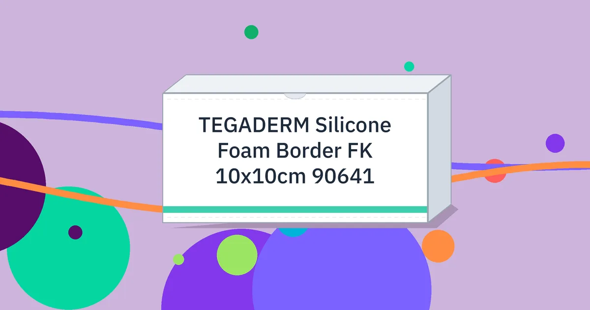 Symbolbild: Packung mit der Aufschrift TEGADERM Silicone Foam Border FK 10x10cm 90641 (PZN 08738366) – Verfügbarkeit und Bezug in Apotheken in Frankfurt am Main